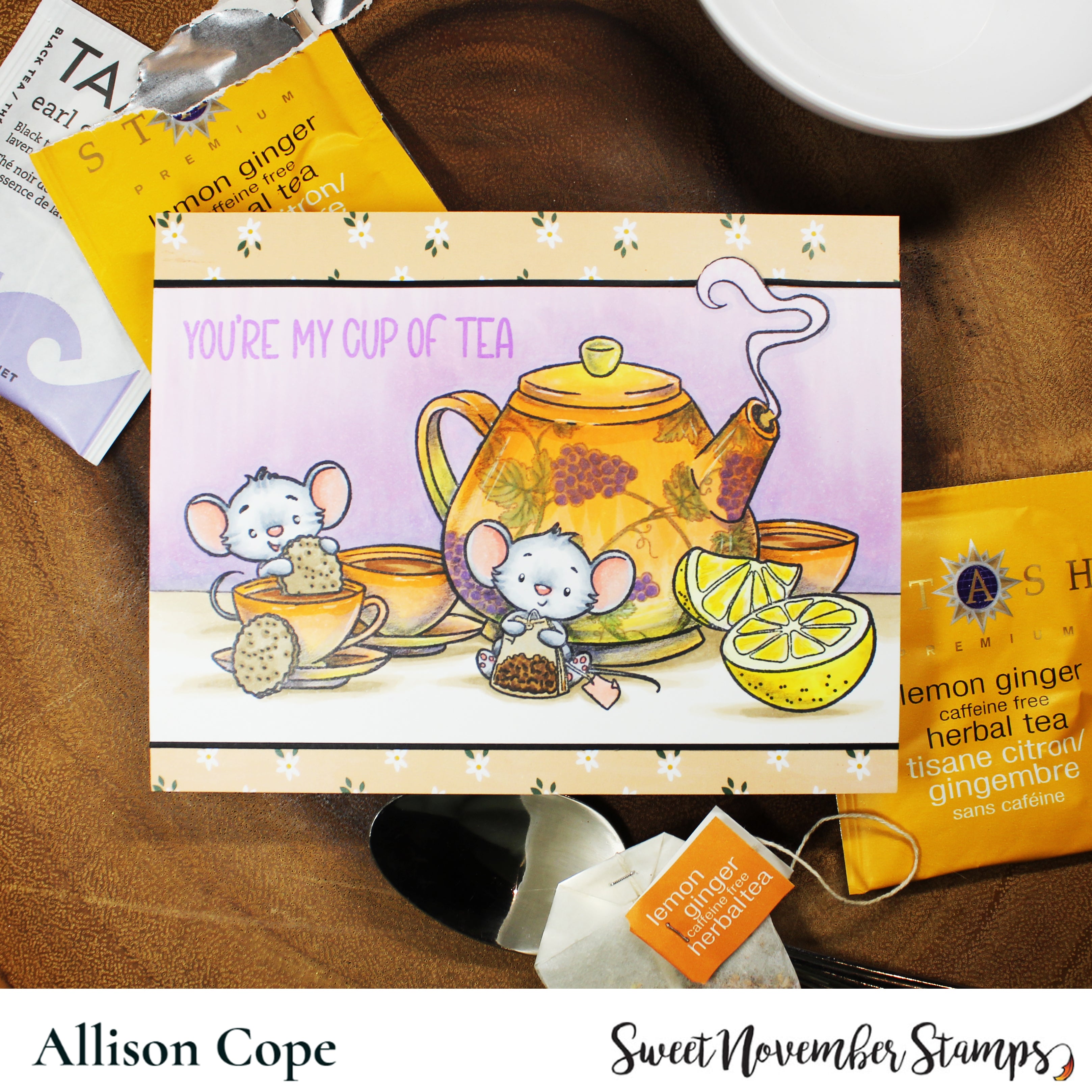 Clear Stamp Set - Spill the Tea – Sweet November Stamps