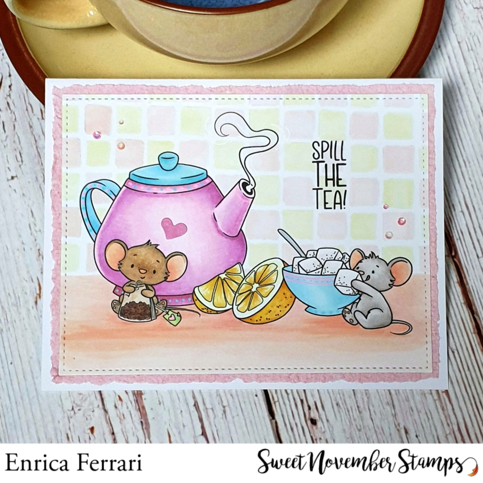 Clear Stamp Set - Spill the Tea – Sweet November Stamps