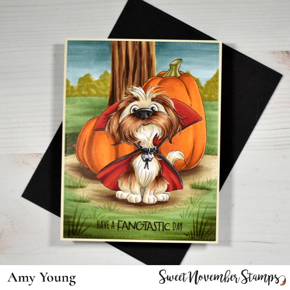 Digital Stamp - Howl-O-Ween Pups: Dash's Dracula Costume – Sweet ...