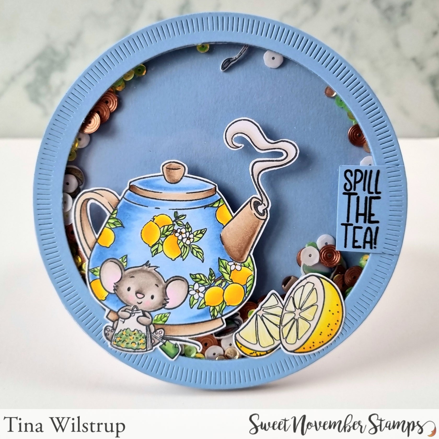 Clear Stamp Set - Spill the Tea – Sweet November Stamps