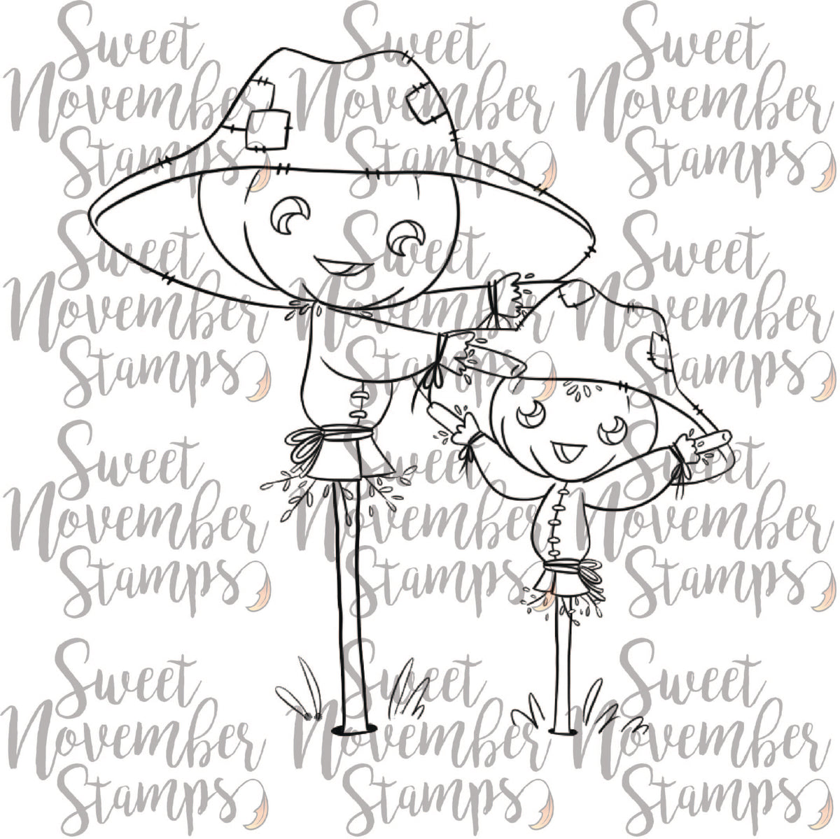 Digital Stamp - Scarecrow in Training #1 – Sweet November Stamps