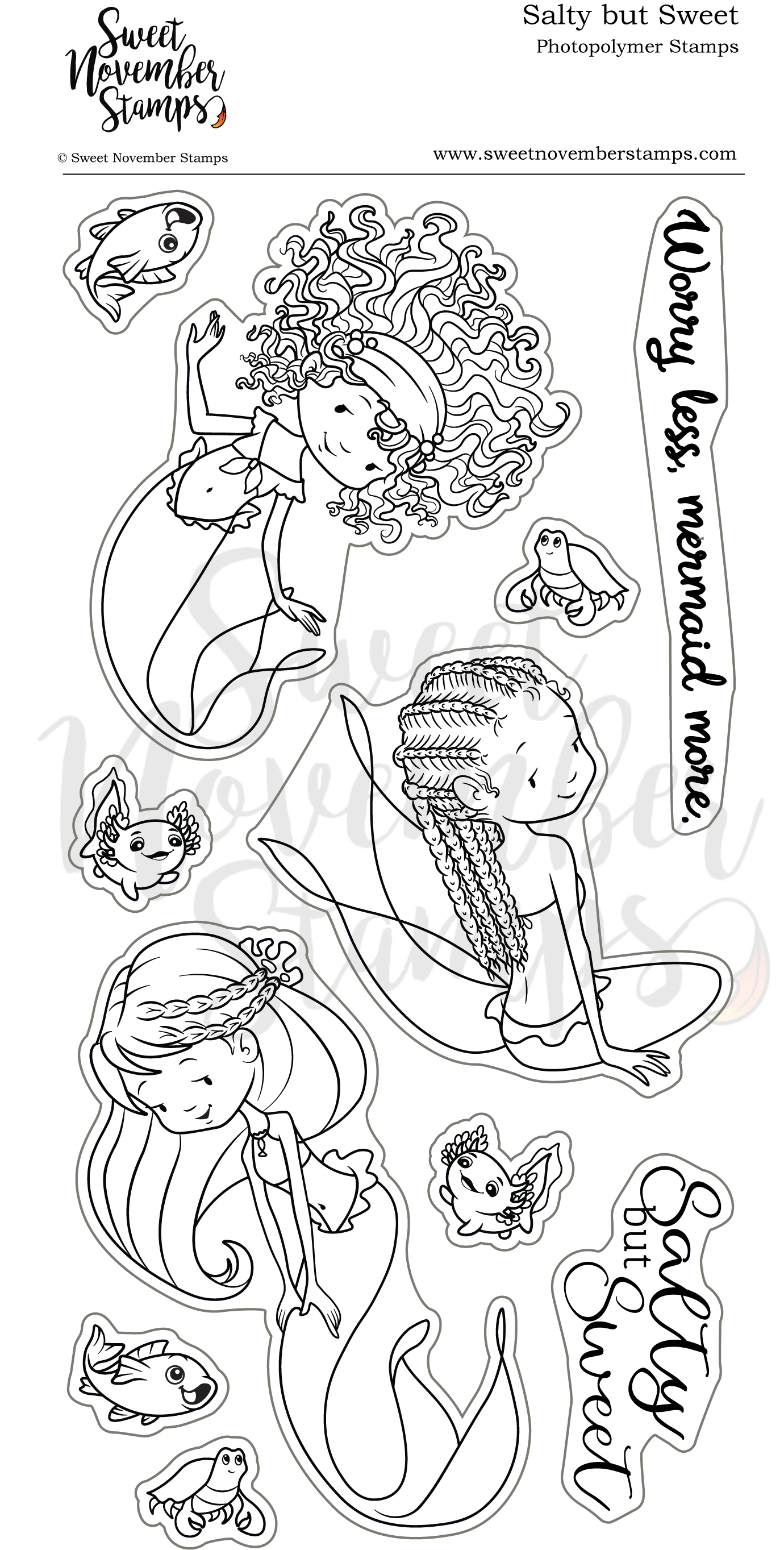Clear Stamp Set - Salty but Sweet – Sweet November Stamps