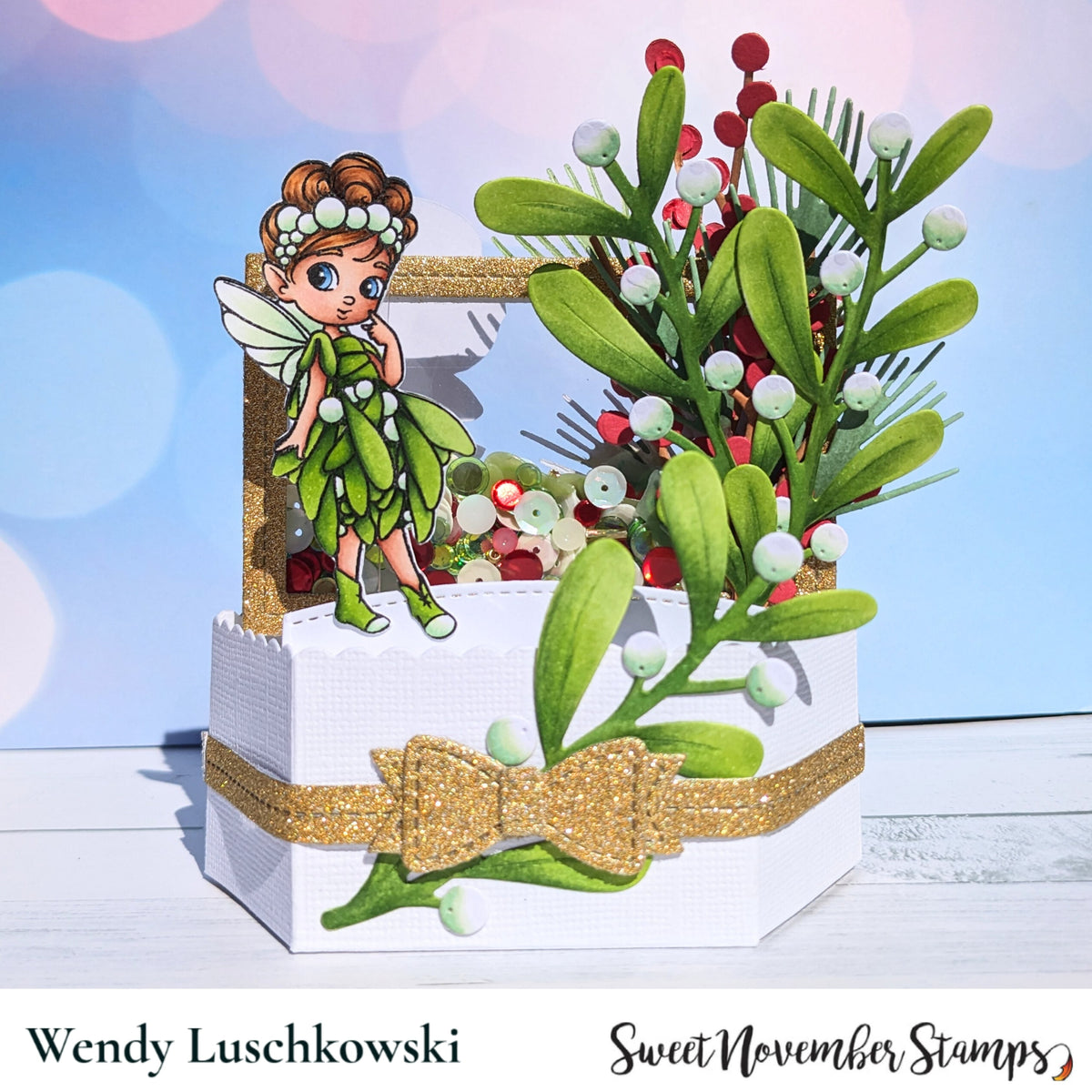 Clear Stamp Set - Mistletoe and Holly Fairies – Sweet November Stamps