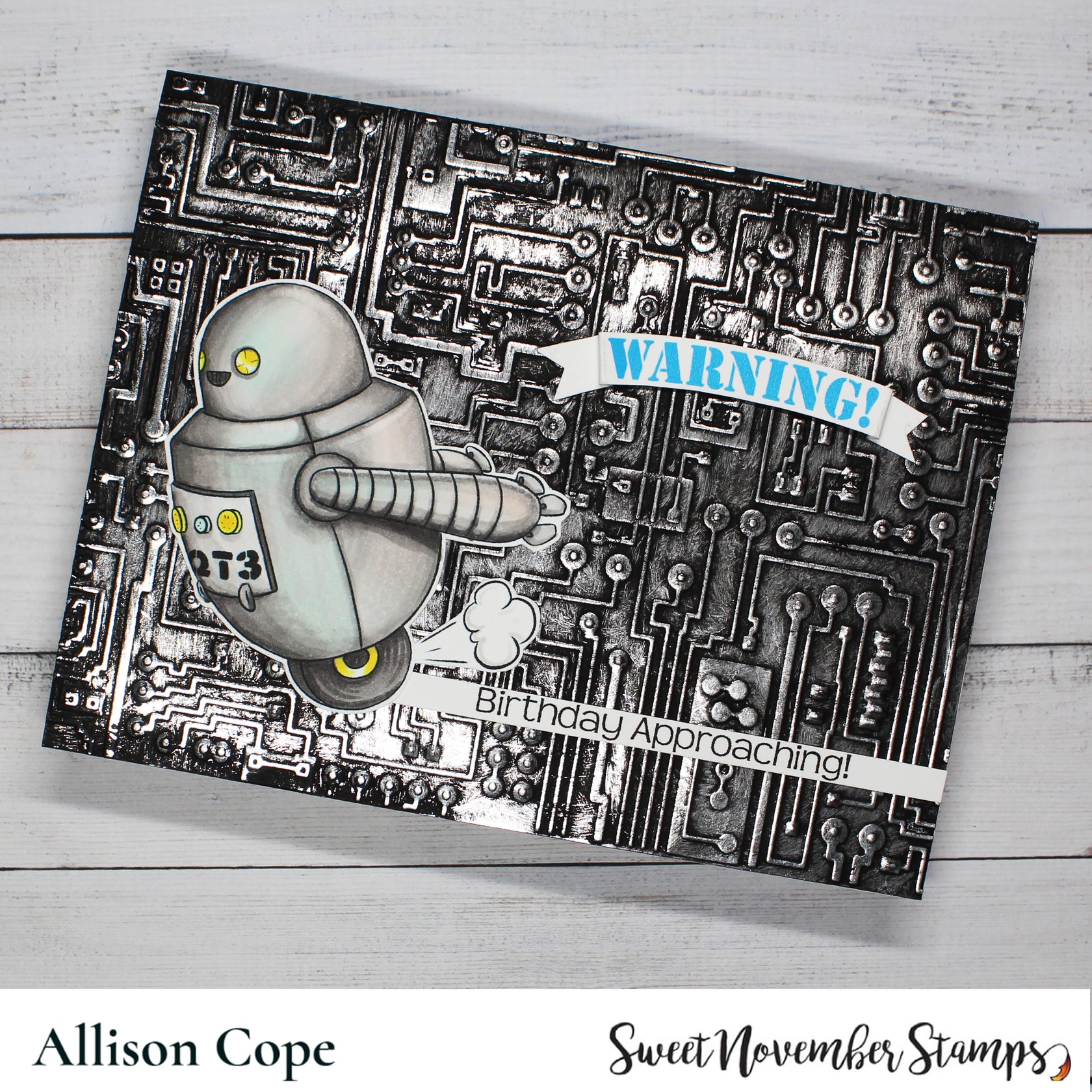 Digital Stamp - Robots vs Aliens: Robot QT3 – Sweet November Stamps