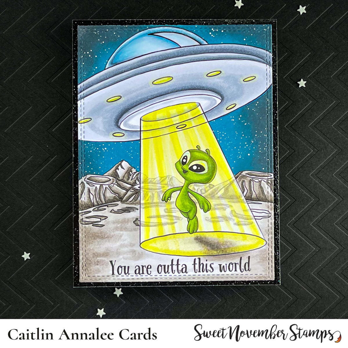 Digital Stamp - Robots vs Aliens: Alien 2 – Sweet November Stamps