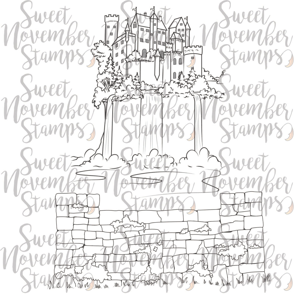Digital Stamp - Scene Builder: Castle – Sweet November Stamps