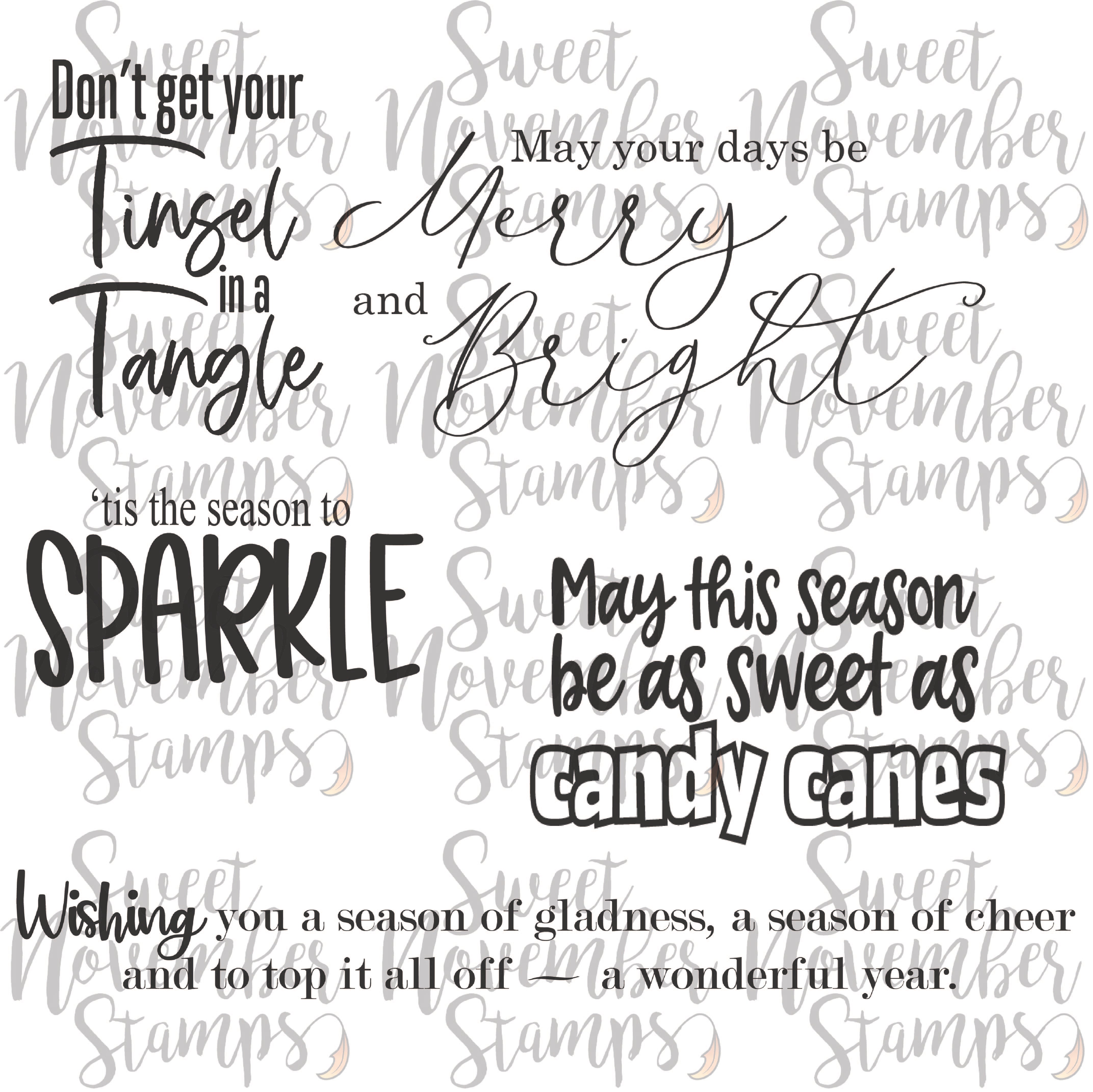 Digital Stamp - Sentiment Pack: Christmas – Sweet November Stamps
